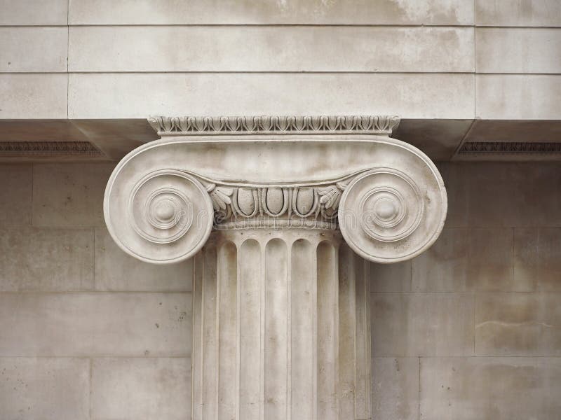 Ionic Capital (aka Chapiter Stock Image - Image of column, style: 151873393