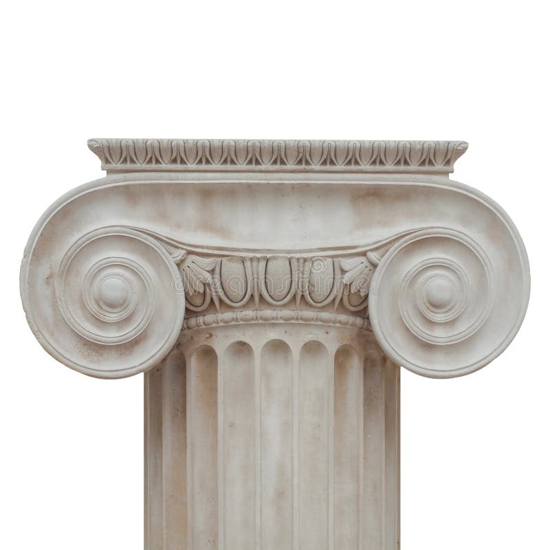 Architecture: Ionic Column Capital Stock Photo - Image of volutes ...