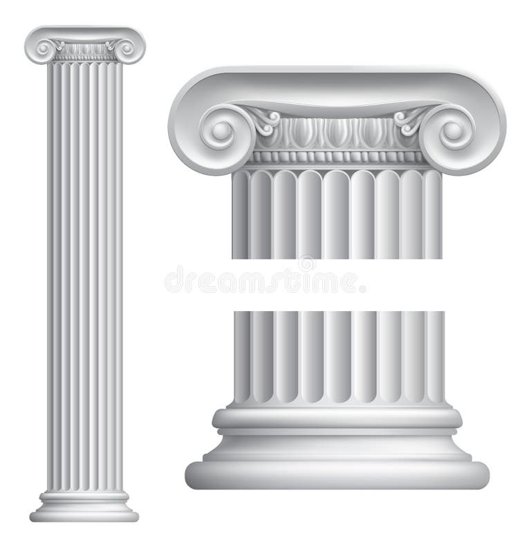 Classical Greek Ionic Column Capital Stock Illustrations – 2,113 ...