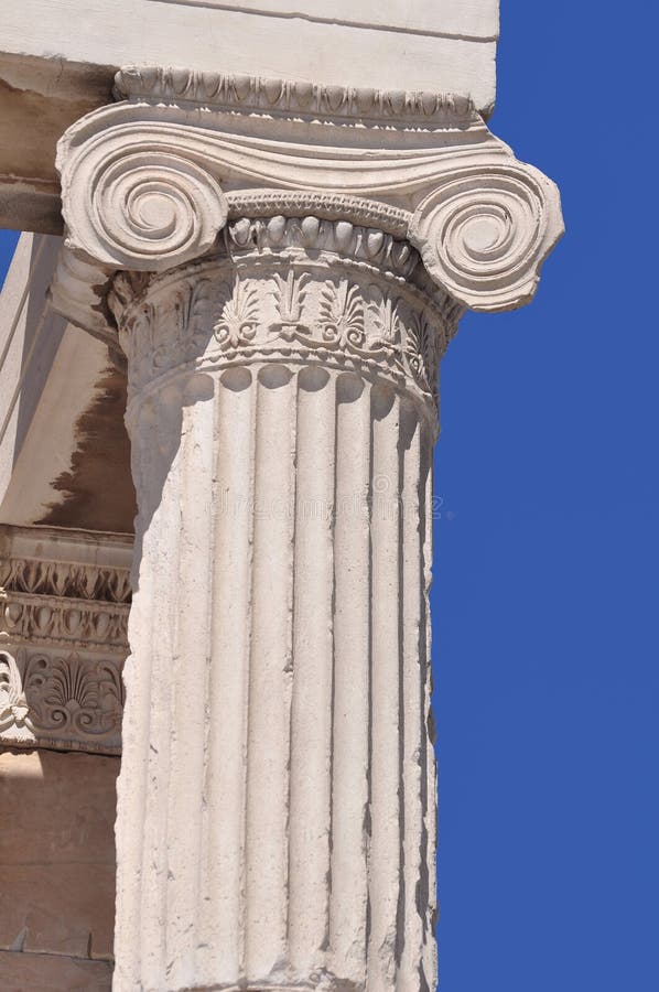 Ionic column stock photo. Image of details, greek, architecture - 62126290