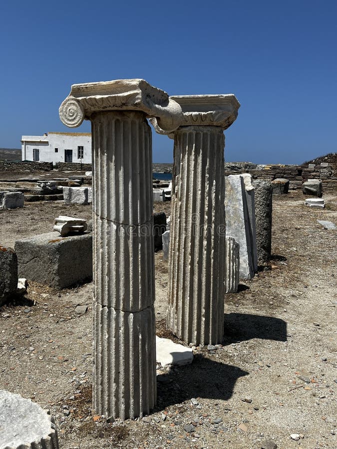 Ionic column stock image. Image of ancientgreece, ionic - 355292623