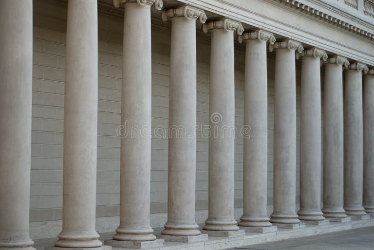 Ionic columns stock image. Image of frame, greek, museum - 3295267