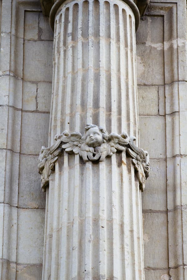 Ionic Columns Details. Renaissance Stock Image - Image of east, roman ...