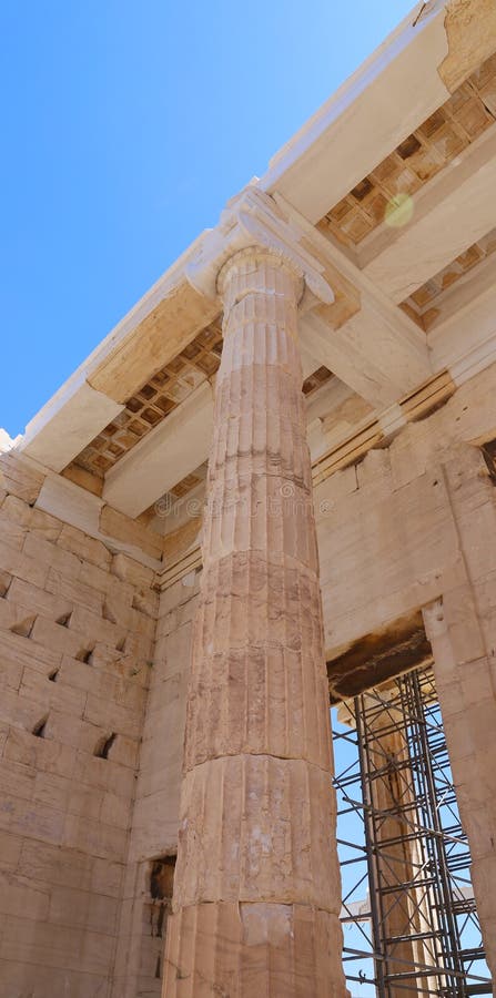 Ionic Columns of the Parthenon Stock Image - Image of ionic, building ...