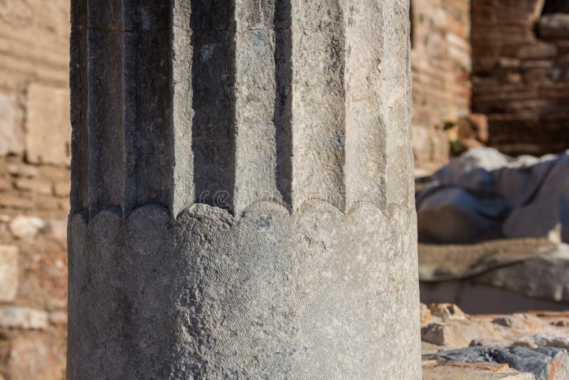 Ionic Order, Column in Ancient Olympia Stock Image - Image of athens ...