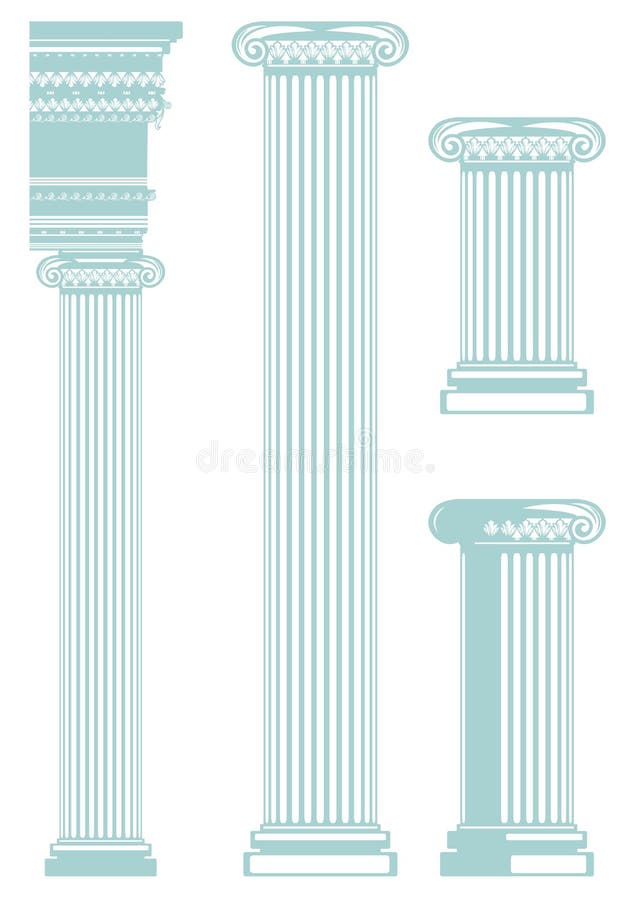 Architectural Order - Ionic Stock Illustration - Illustration of roma ...