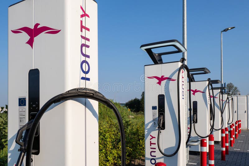 Ionity charging station editorial photography. Image of station - 338546087