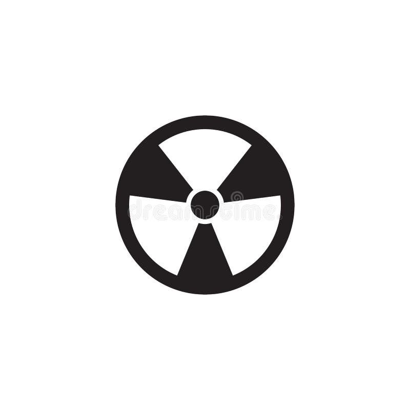Ionizing Radiation Icon. Nuclear Energy Glyph Icon. Atomic Power Stock ...