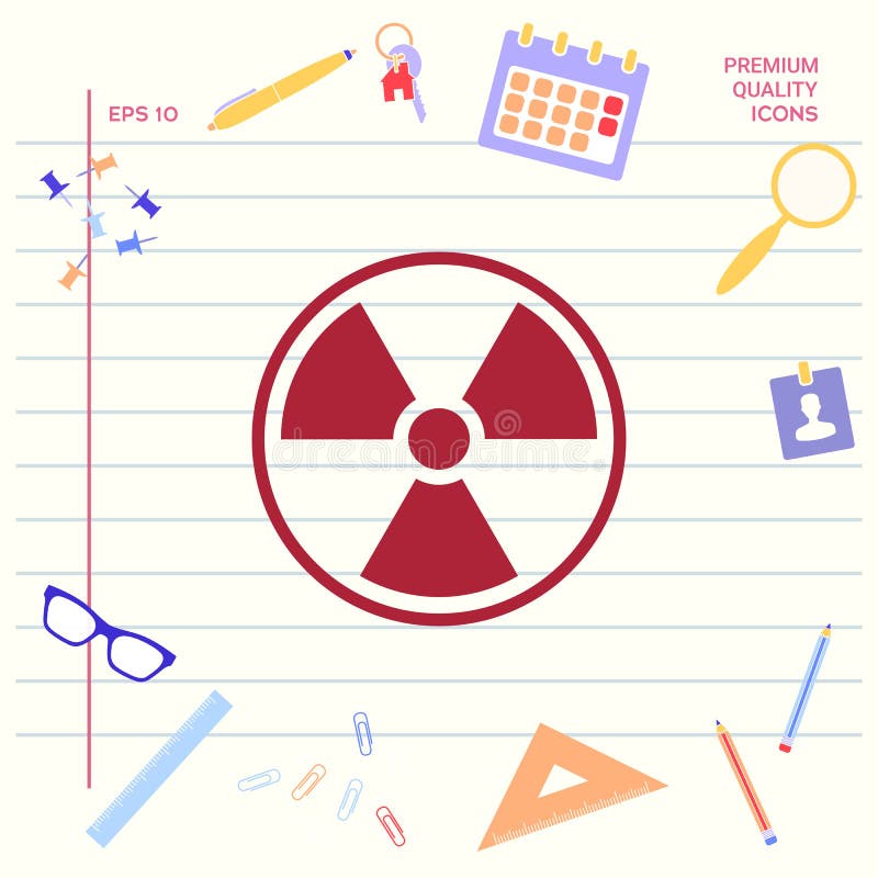 Ionizing Radiation Icon . Graphic Elements for Your Design Stock Vector ...