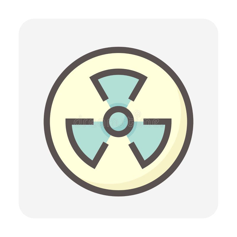 Radioactive Vector Icon. Radiation Symbol. Danger, Caution, Warning ...