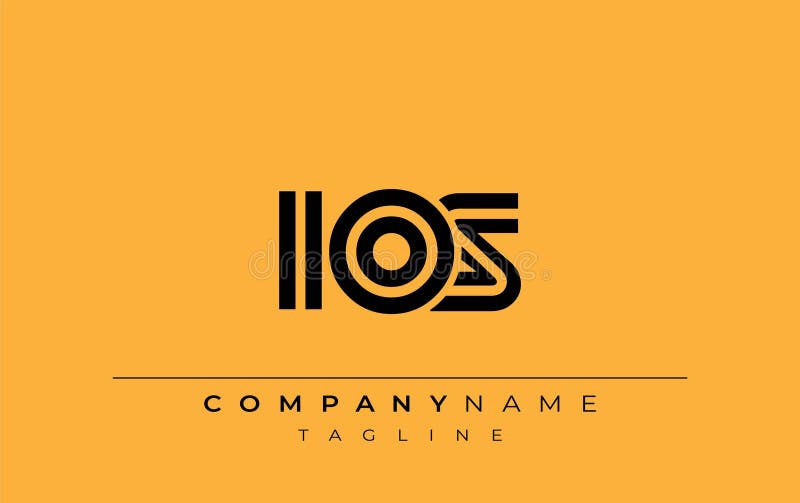IOS Creative Unique Modern Letter Logo Design Stock Vector ...