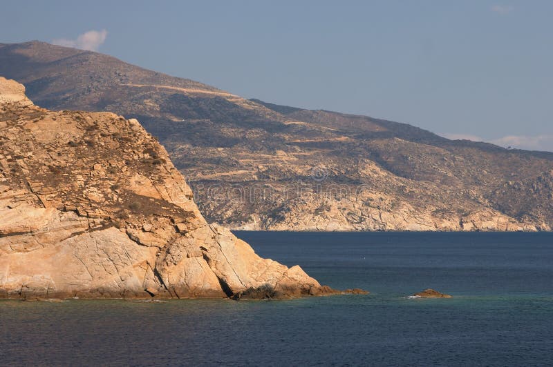 Ios, Greece stock image. Image of nature, stone, blue - 1662225