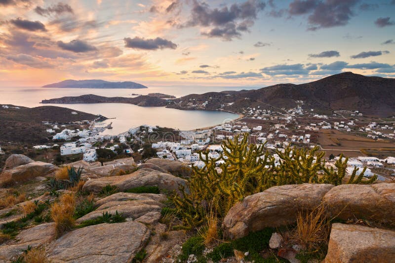 Ios island. stock image. Image of aegean, harbor, europe - 84958025