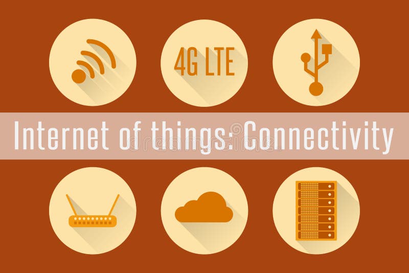 IoT - Connectivity stock vector. Illustration of interface - 57190620