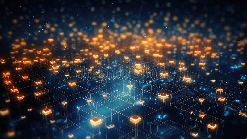 Iot data informatics stock illustration. Illustration of automation ...