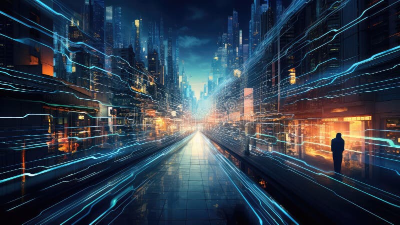 Iot data streams stock illustration. Illustration of real - 361406412