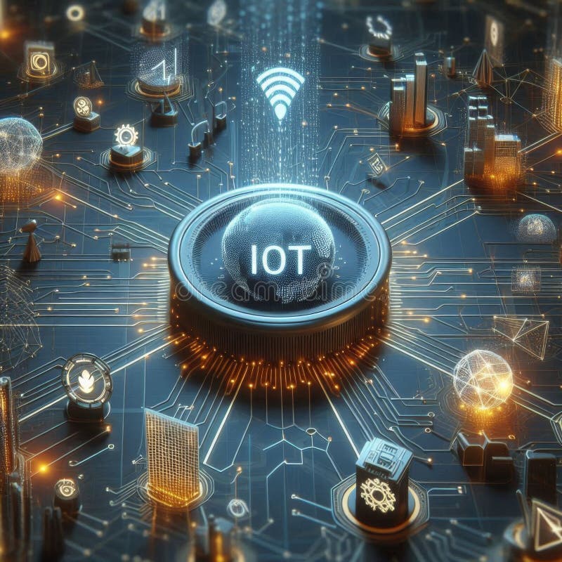 Iot Data Transmission Blockchain Links Cyber Network Pathways Stock