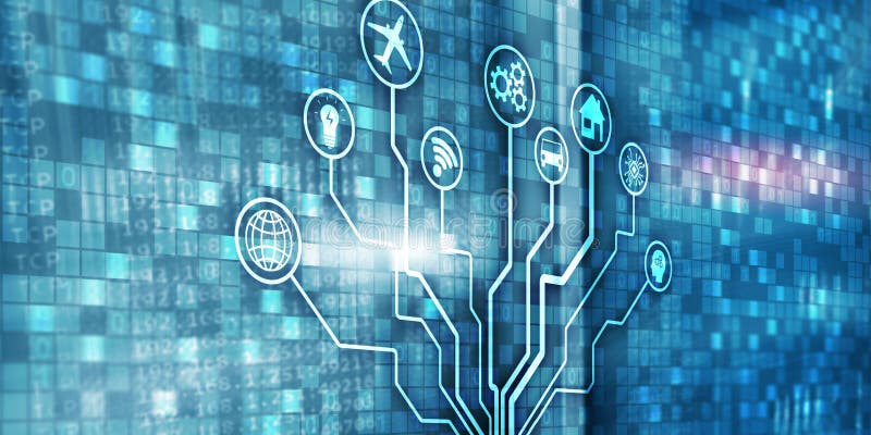 IOT. DIgitalization, Digital Disruption Background Matrix Information ...