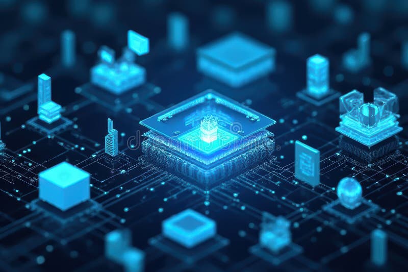 IoT: Exploring Connected Devices and Systems Stock Illustration ...