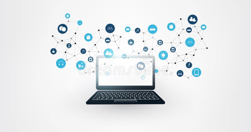 Internet of Things, Cloud Computing, Modern Digital Technology Concept ...