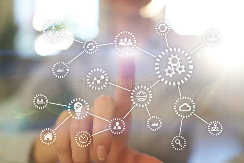 IOT. Internet of Things. Automation and Modern Technology Concept ...