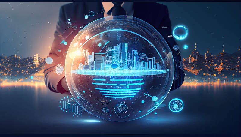 Iot Internet Things Concept Global Business Connection Application ...