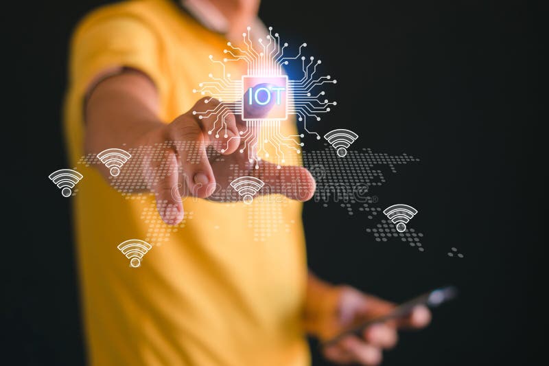 IOT Internet of Things Digital Transformation Businessman Modern ...