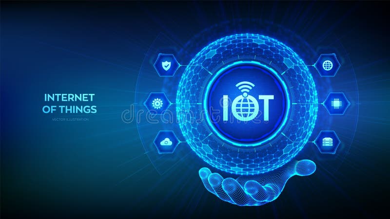 IOT. Internet of Things. Everything Connectivity Device Concept Network ...