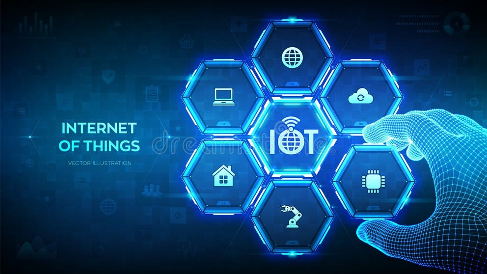 IOT. Internet of Things. Everything Connectivity Device Concept Network ...