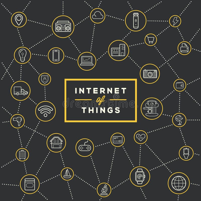 IOT Internet of Things Smart Home Vector Quality Design with Icons ...