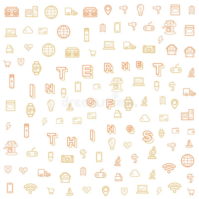 IOT Internet of Things Smart Home Vector Quality Design with Icons ...