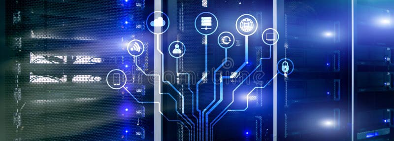 IOT, Internet of Things, Telecommunication Concept Server Room. Stock ...