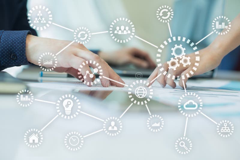 IOT Internet Van Dingen Automatisering En Modern Technologieconcept ...