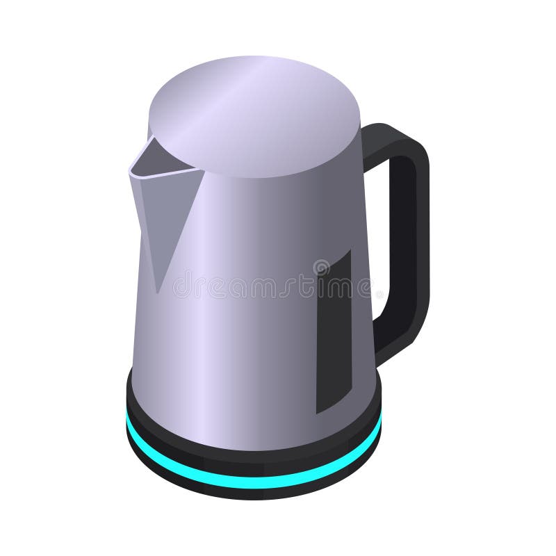 IoT Kettle Isometric Composition Stock Vector - Illustration of ...