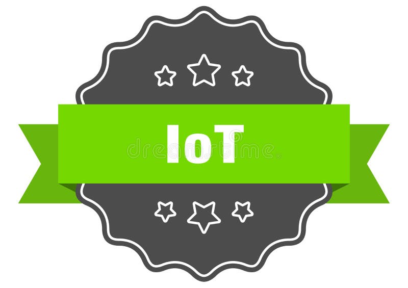 Iot Label. Iot Isolated Seal. Sticker. Sign Stock Vector - Illustration ...