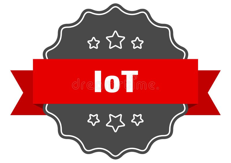 Iot Label. Iot Isolated Seal. Sticker. Sign Stock Vector - Illustration ...