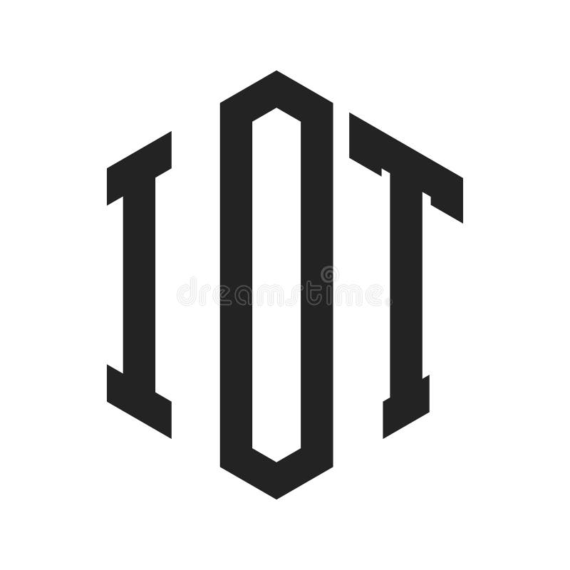 IOT Logo Design. Initial Letter IOT Monogram Logo Using Hexagon Shape ...