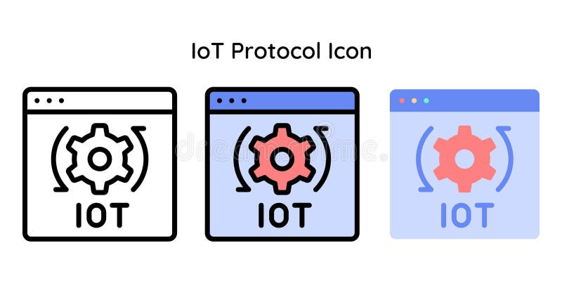 IoT Protocol Icon stock vector. Illustration of protocol - 315845723
