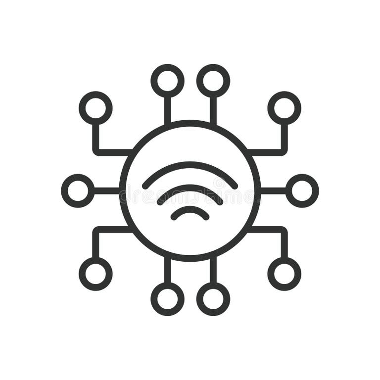 IoT Sensor, Icon in Line Design. IoT Sensors, Internet of Things ...