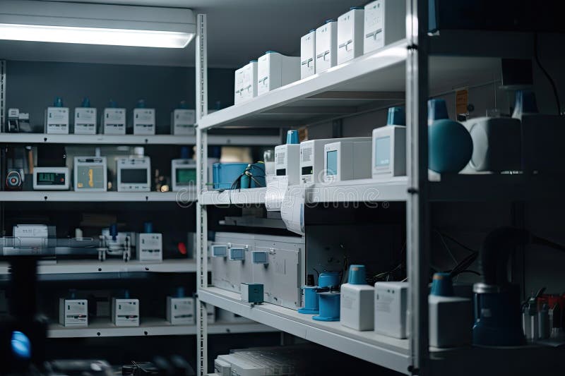 Iot Sensor Monitoring Equipment, with Various Sensors and Data ...