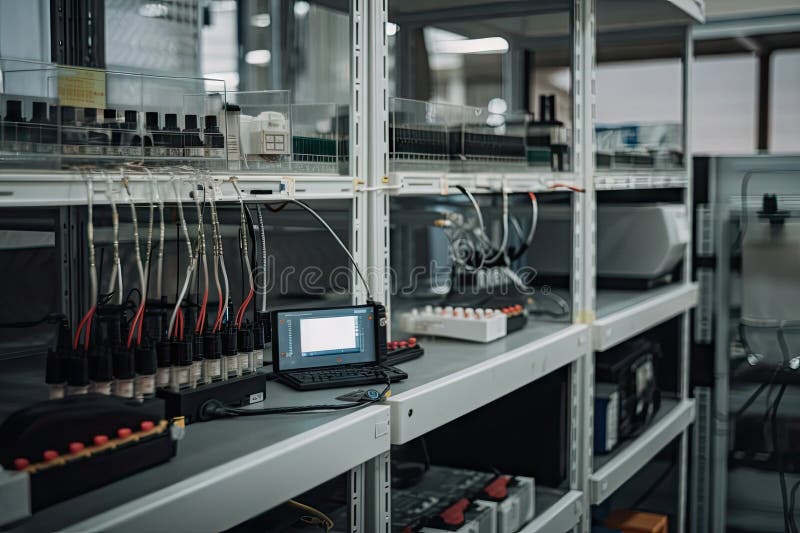 Iot Sensors and Monitoring Equipment in Factory, Measuring Temperature ... Iot Sensors and Monitoring Equipment in Factory, Measuring Temperature ...