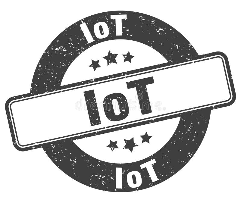 Iot Stamp. Iot Label. Round Grunge Sign Stock Vector - Illustration of ...