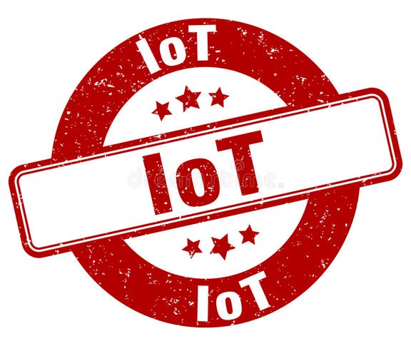 Iot Stamp. Iot Label. Round Grunge Sign Stock Vector - Illustration of ...