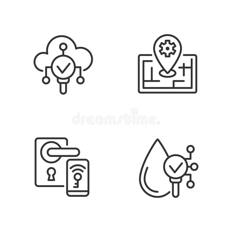 IoT Technologies Pixel Perfect Linear Icons Set Stock Vector ... IoT Technologies Pixel Perfect Linear Icons Set Stock Vector ...