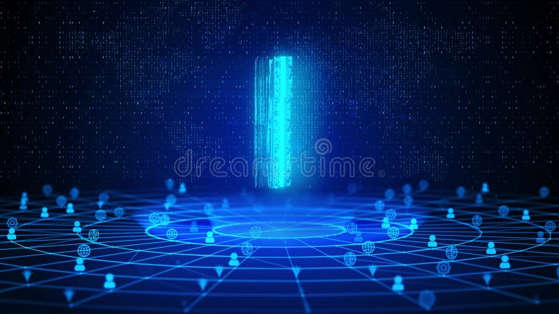 IOT Text Future Digital Technology Ai Cyber Space Deep Learning ...