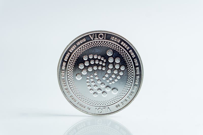 Iota Crypto Currency Silver Coin Mining Computer Background Stock Photo ... Iota Crypto Currency Silver Coin Mining Computer Background Stock Photo ...