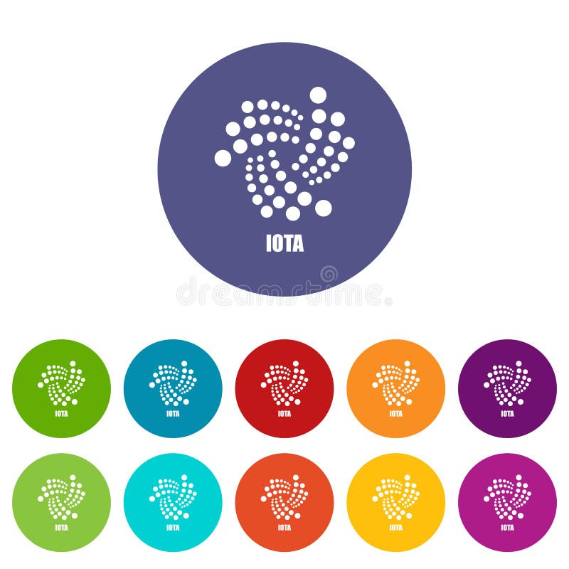 Iota icon, simple style stock vector. Illustration of electronic ...