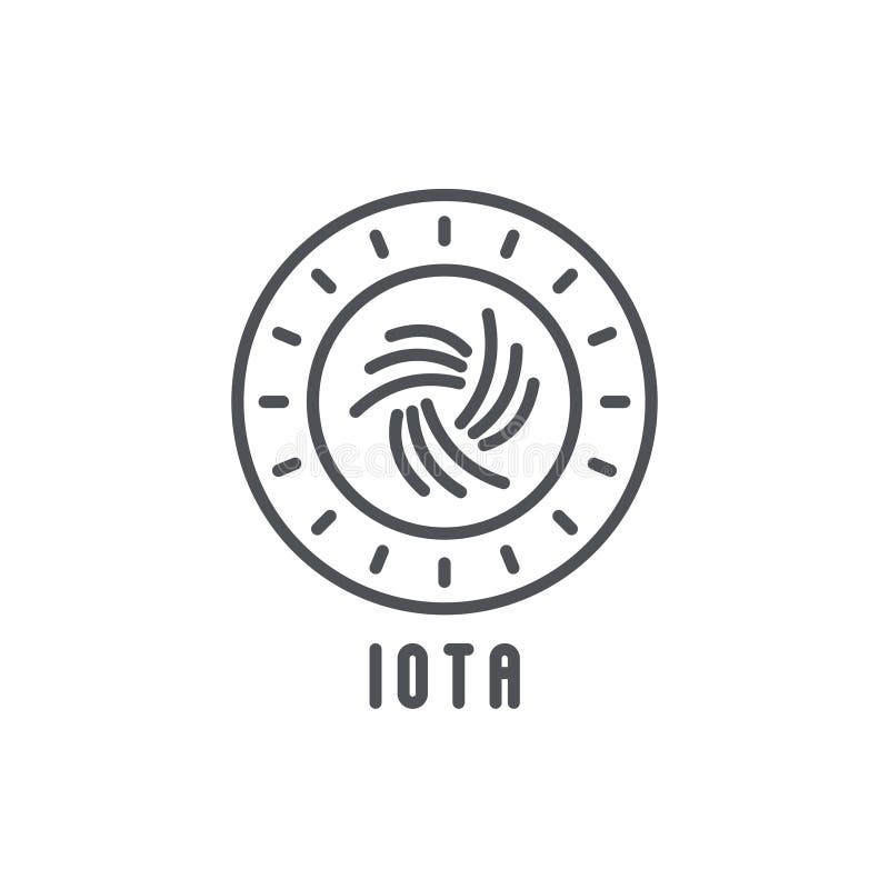 Iota Cryptocurrency Vector Illustration Stock Vector - Illustration of ...