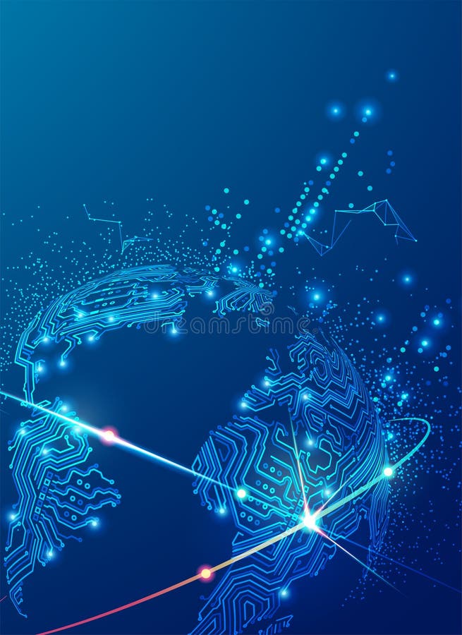 IotWorld stock vector. Illustration of world, earth - 304310612