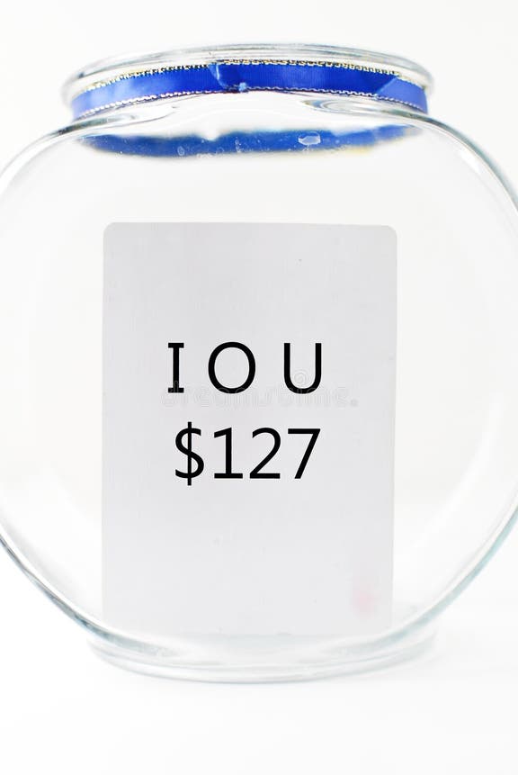 Iou jar stock photo. Image of greed, note, financial - 22377376